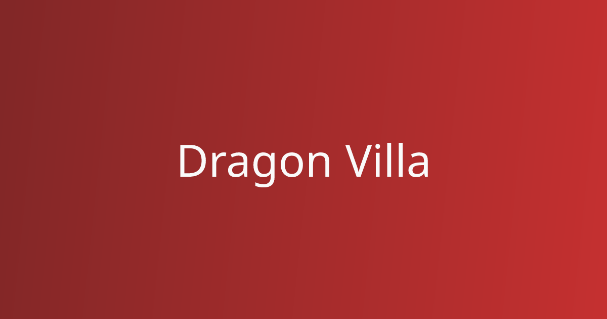 Order Authentic Chinese Online | Dragon Villa - Pickup or Delivery ...